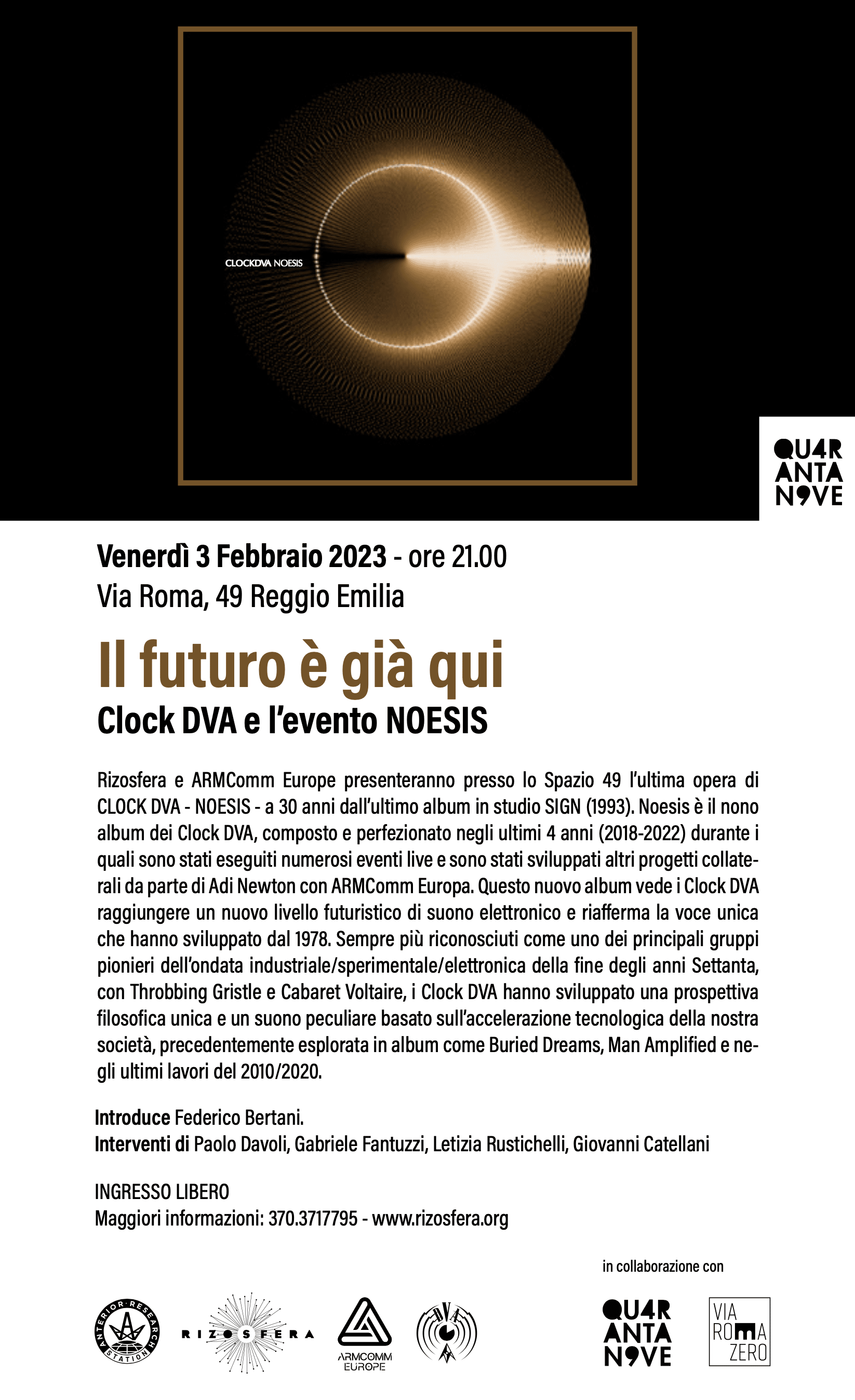 IL FUTURO E’ GIA’ QUI – PRESENTAZIONE DELL’OPERA POLIMEDIALE NOESIS DI ...